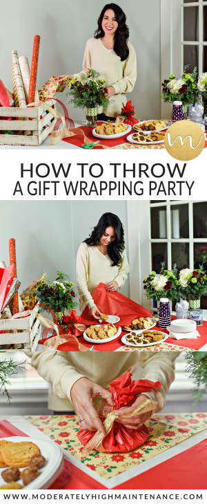 How to Throw a Gift Wrapping Party | Moderately High Maintenance