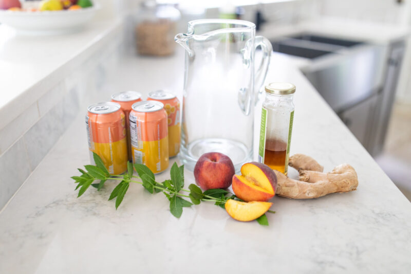 Easy Peach Mocktail Recipe | Drinks | Moderately High Maintenance